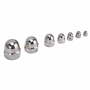 Acorn Cap Nuts, 304 Stainless Steel Acorn Hex Cap Nuts Locknuts for Industrial Machinery