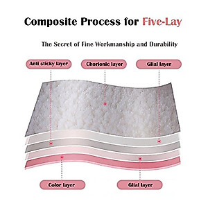 Finnhomy 31229 Household Gloves Latex free cleaning Gloves with soft fiber lining extra long cuff 15" and Vinyl Textured Grip 2 Pair Large