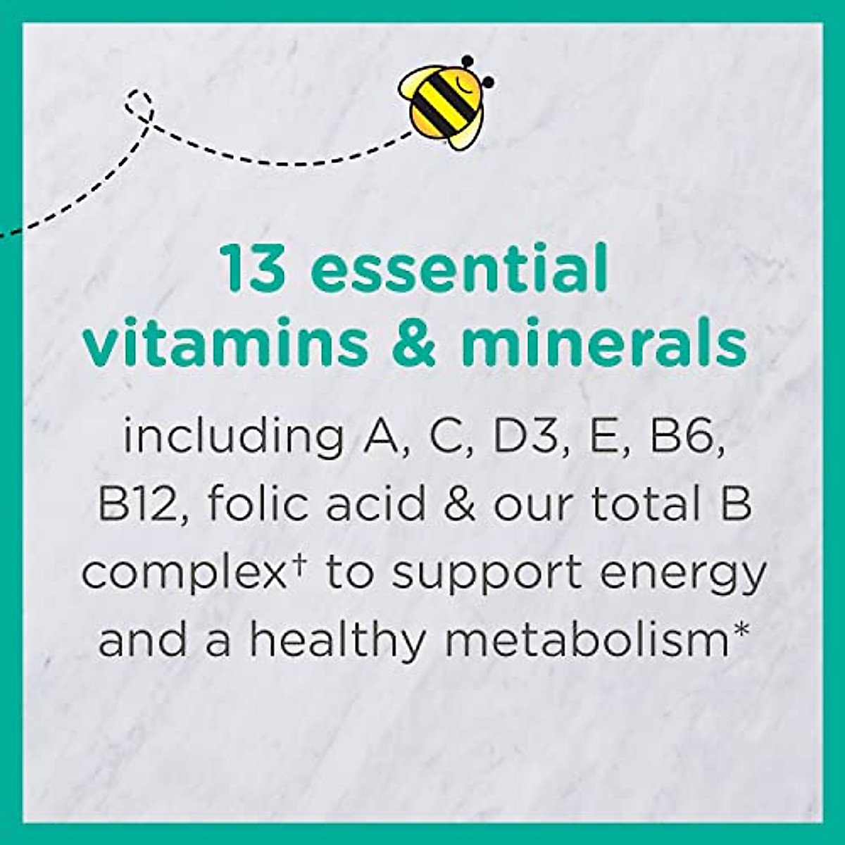 Zarbee's Toddler Vitamins, Complete Multivitamin with Vitamin A, C, D3 & B-complex, Easy to Chew, Gluten, Soy, Nut & Dairy Free, Natural Fruit Flavors, 2-3 Years, 110 Count