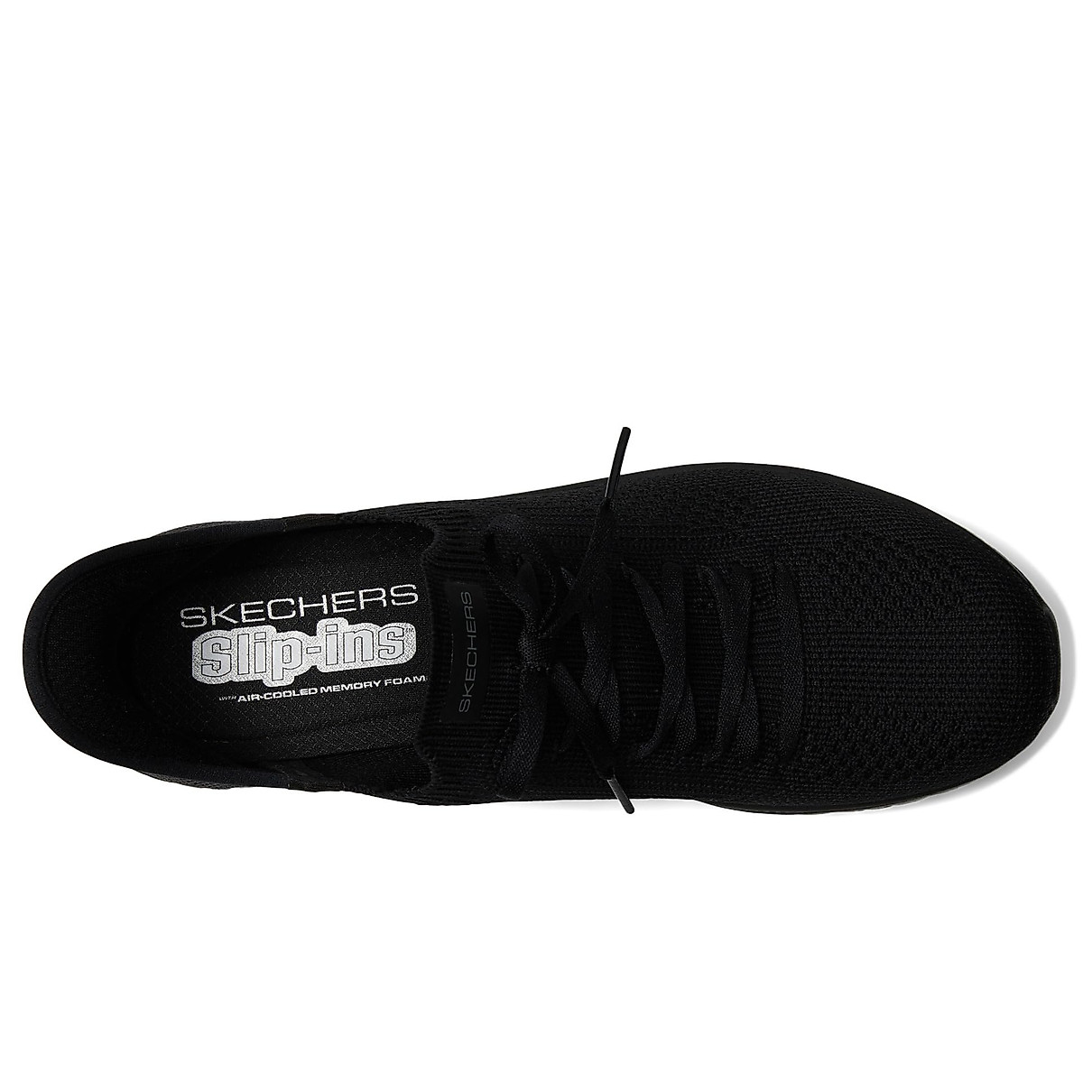 Skechers Women's Virtue-Divinity Sneaker, Black/Black=BBK, 10 Wide