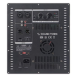 Sound Town METIS Series 2400 Watts 18” Powered Subwoofer with Class-D Amplifier, 4-inch Voice Coil (METIS-18SDPW)