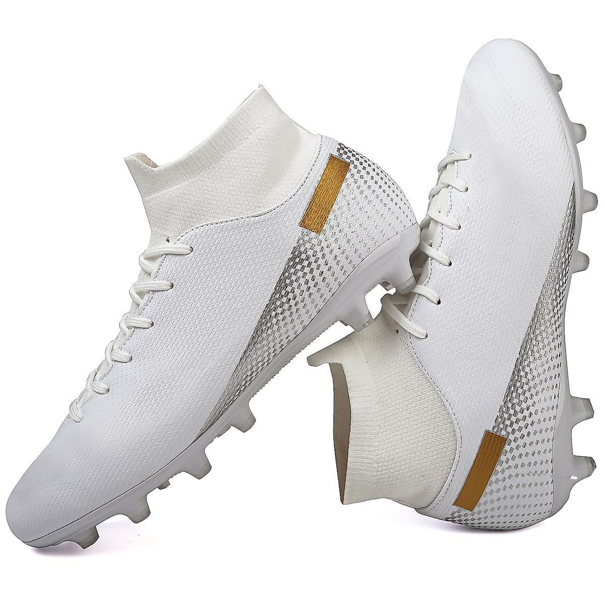 Soccer Cleats Mens Football Cleats Women Tacos de Futbol para Hombre Soccer Shoes for Big Boy Tacos de Futbol Zapatos de Futbol para Hombres Outdoor Soccer Shoes High Top Football Boots AG/FG