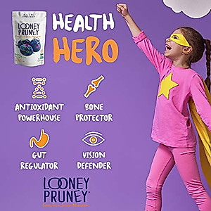 Looney Pruney Organic Pitted Dried Prunes for the Entire Family | Always California-Grown | Kosher | No Added Sugar & No Preservatives (6 pack)