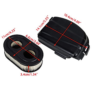 Air Cleaner Cover Filter Kit compatible for Husqvarna 550EX 725EXI 625EX 675EX 140cc Lawn Mower 593260 594106