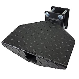 Premium U.S.A. Steel Boat Trailer Step - F&F Steel Design - Fits 2" x 4" Trailer Frames – Professional Powder Coated Boat Trailer Step – Textured Black – Boat Accessibility Step