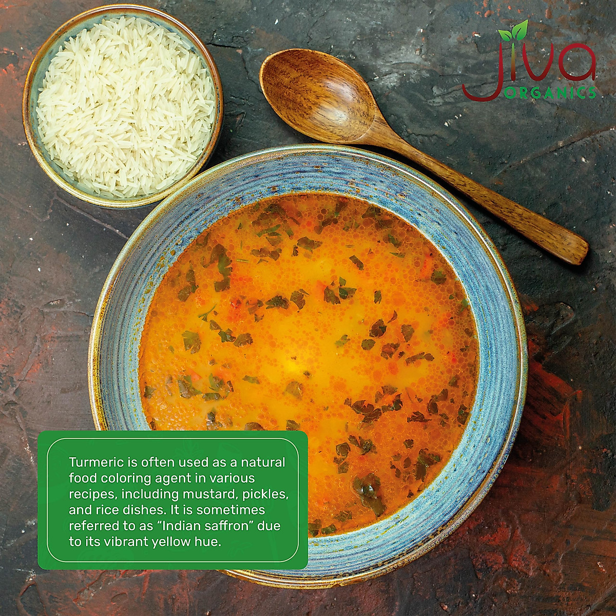 Organic Turmeric Powder 1 Pound Jar by Jiva Organics - 100% Raw with Curcumin - Lab Tested & Reports Available - Raw from India