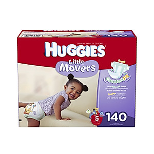Huggies Little Movers Diapers Economy Plus, Size 5, 140 Count (packaging may vary)