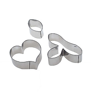 RELAND SUN Stainless Steel Heart Dendrobium Flower Petals Cookie Cake Decorating Tools Fondant Mould Kitchen Accessories