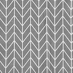 Fridge Dust Cover Multi-Purpose Washing Machine Cotton Linen Top Cover with Side Storage Pockets-Grey White Stripes(51x21inch)