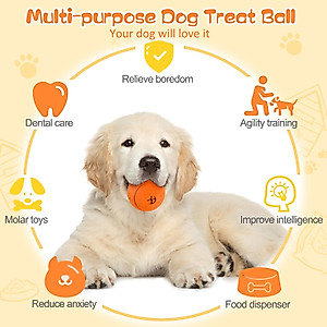 HIPPIH Interactive Dog Toys for Puppies 2 Pack, Dog Puzzle Toys for Small Dogs, Dog Balls for Medium Dogs, Treat Dispensing Dog Toys