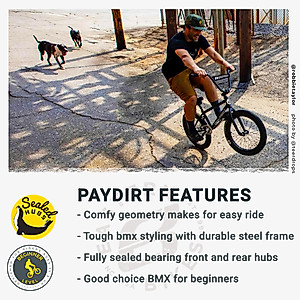 Eastern Bikes Eastern BMX Bikes - Paydirt Model 20 Inch Bike. Lightweight Freestyle Bike Designed by Professional BMX Riders at (Yellow)