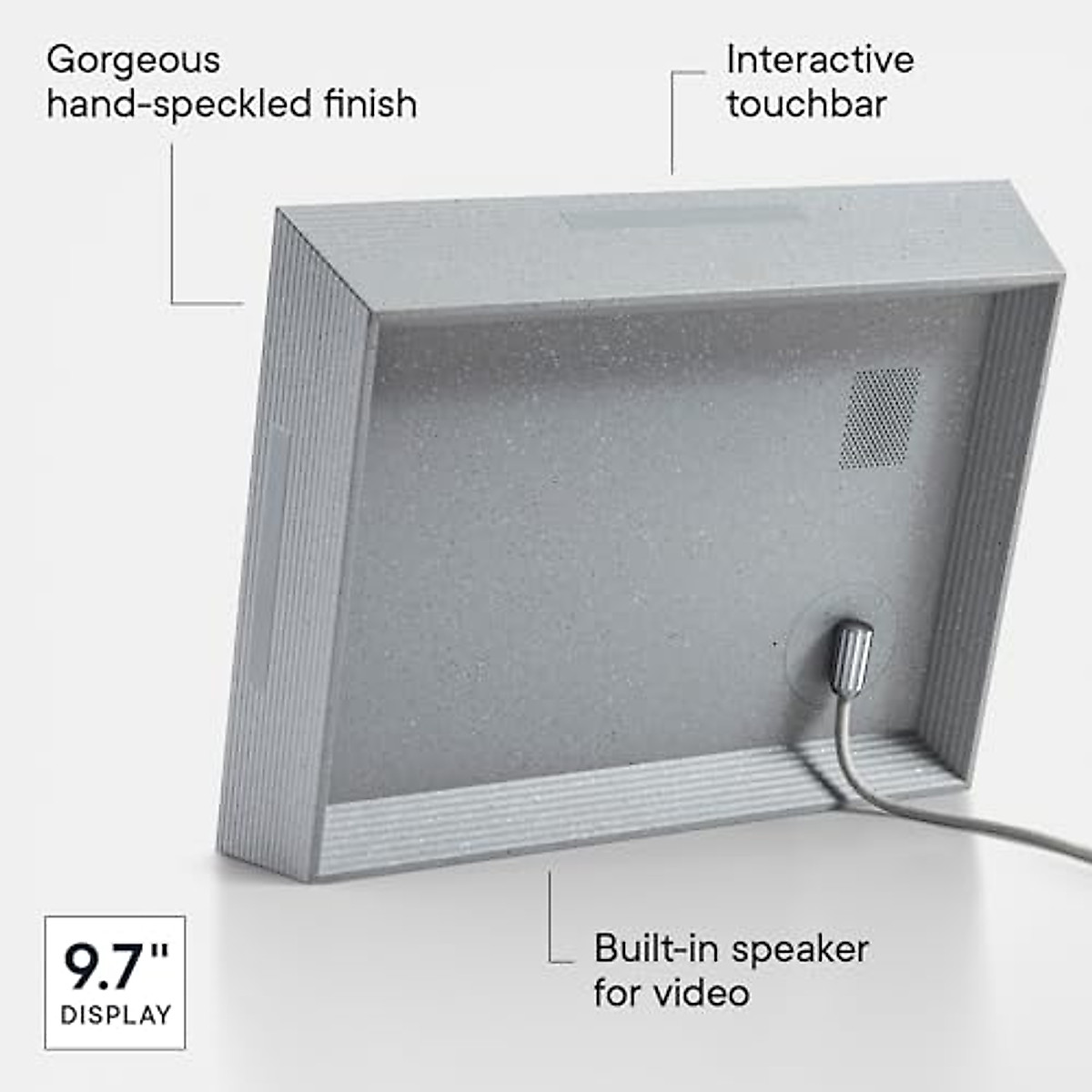 Aura Mason Luxe WiFi Digital Picture Frame | The Best Digital Frame for Gifting | Send Photos from Your Phone | 2K Display | Quick, Easy Setup in Aura App | Free Unlimited Storage | Sandstone