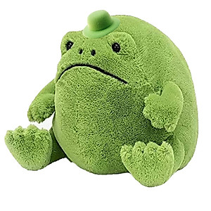 ZOKOL 2023 New Ricky Rain Frog Plush Stuffed Toy, 8 inch Soft Frog Gift Doll for Kids
