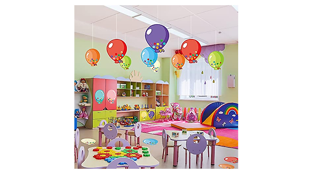 45 Colorful Balloon Cut-Outs for Classroom Decor