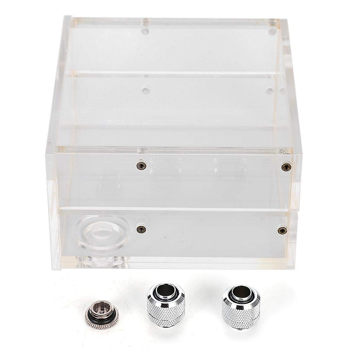1.25L Acrylic Water Transparent PC CPU Water Block GQSX Y3 Water Cooling Reservoir Radiator Computer Accessories