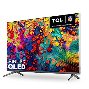 TCL 55-inch 6-Series 4K UHD Dolby Vision HDR QLED Roku Smart TV - 55R635, 2021 Model , Black