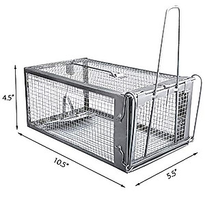 Gingbau Live Chipmunk Trap Humane Rat Mouse Cage Trap