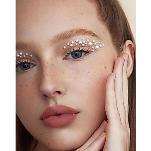 Niziky 700PCS Flat Back Half Round Pearls, 8mm White Half Round Flatback Pearls Gems Beads for Crafts, Flat Back Half Pearls for Craft Projects, Jewelry Making, Shoes, Cup, Nail Art Decoration