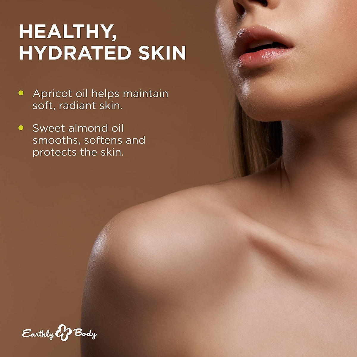 Earthly Body Edible Massage Oil, Strawberry - 2 fl. oz. - Hemp Seed, Almond, Grapeseed, Apricot & Vitamin E Oil - Vegan & Cruelty Free