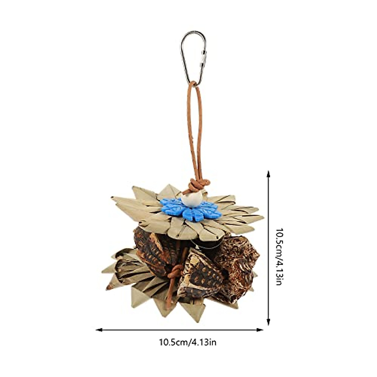 LUOZZY Bird Shredder Toys Foraging Hanging Toy Parrot Cage Chewing Toys for Small Medium Parrot Finch Conure Lovebirds (Paper Silk)