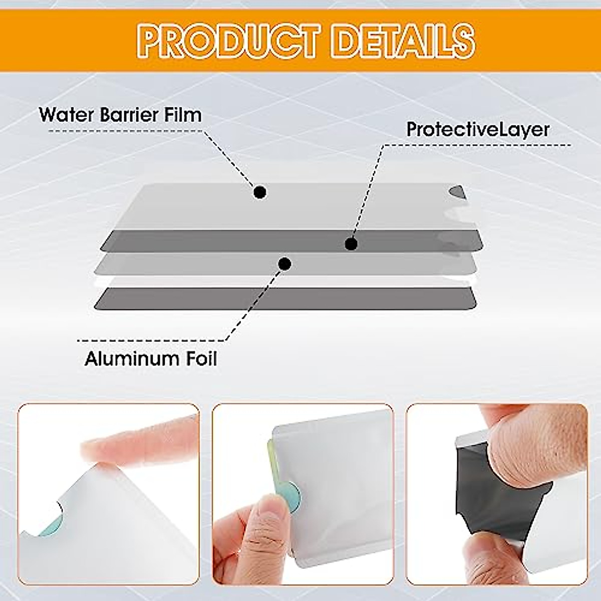 Ouligay 10PCS RFID Blocking Sleeves RFID Card Holder Credit Card Sleeves Set RFID Blocking RFID Identity Card Protector Sleeves RFID Blocking Card Sleeve RFID Blocking Rfid Credit Card Sleeve