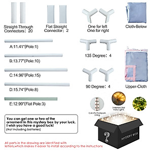 Princess Tent for Girls with LED Fairy Lights, Kids Play Tent Large Playhouse, Indoor Tent Castle for Kids,Outdoor Kids Toddlers Playhouse Imaginative Child’s Game Play Tent Decoration Pink