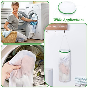 Socks Mesh Wash Bag Hanging Mesh Laundry Bag with Zipper Sock Laundry Bag for Washing Lingerie Bag Underwear Washing Bags for Clothes Bras Dorm Home(3 Pieces)