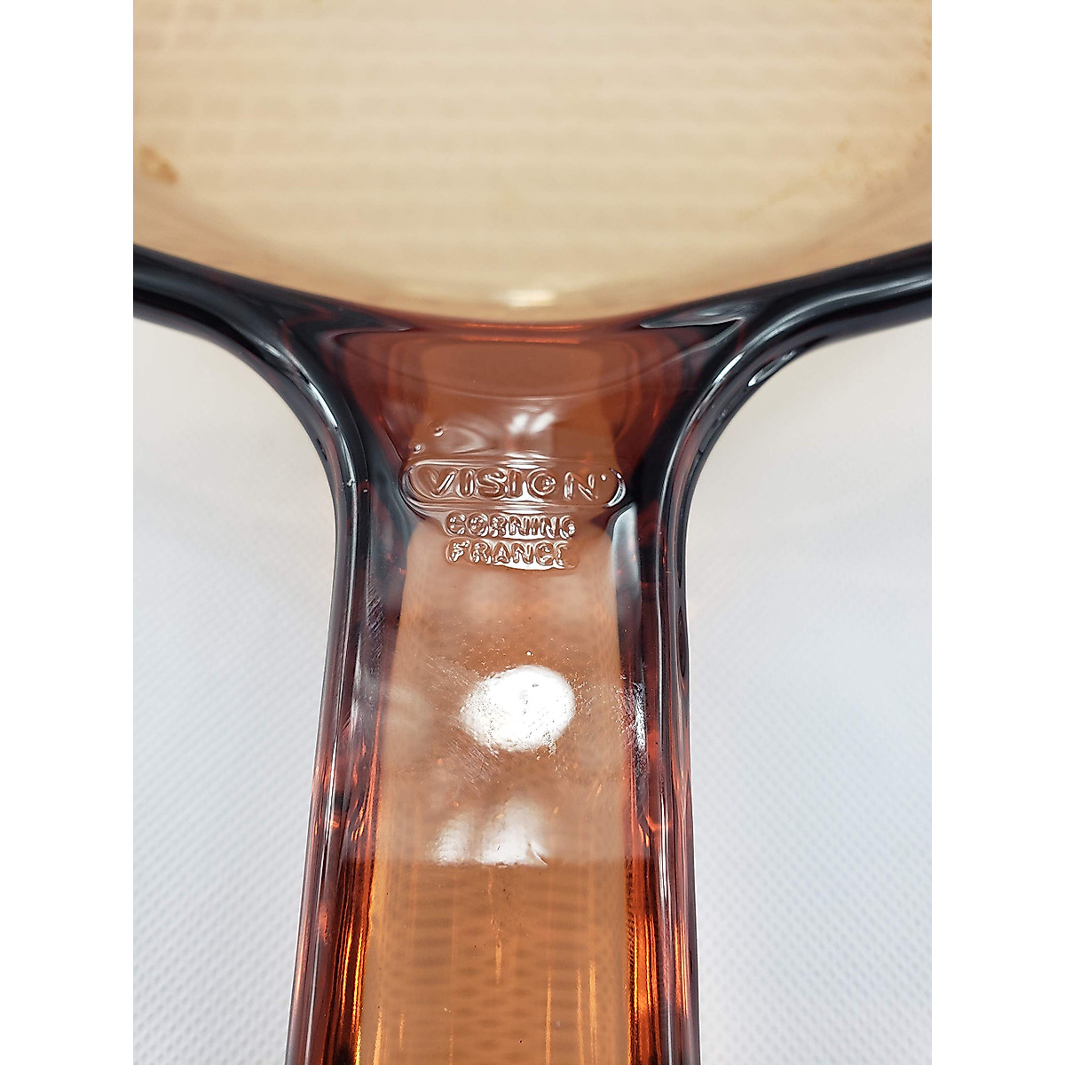 Amber Visions Frying Pan. 10" Waffle Bottom Skillet