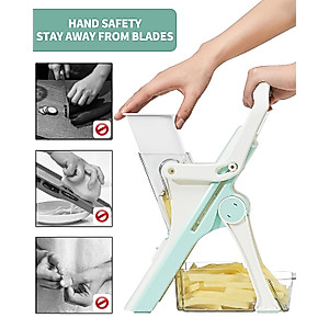 Electric Shaved Ice Machine bundle with Safe Mandoline Slicer,Rechargeable Snow Cone Machine with 2 Silicone Ice Mold, Multifunctional 6 in 1 Food Chopper