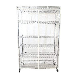 Formosa Covers Storage Shelving Unit Cover See Through PVC, fits Racks 36" Wx18 Dx72 H All Clear PVC, Cover Only