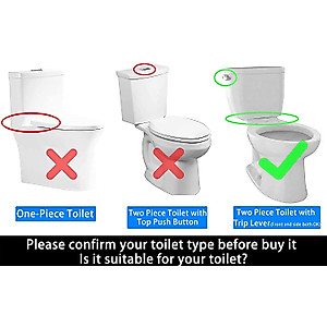 3-Inch Toilet Flush Valve Replacement Saving Toilet Repair Kit with Gasket and Bolts Compatible with American Standard 738921-100.0070A Two-Piece Toilet