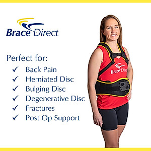 VertebraAlign TLSO II Thoracic Medical Back Brace - For Back Pain Relief, Fractures, Post Op, Injury Recovery, Herniated or Bulging Disc, DDD and Spinal Trauma -Men and Women PDAC L0456 L0457