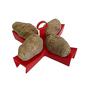 Microwave Baked Potato Maker BPA Free Plastic Cook Up to 4 Potatoes in Minutes