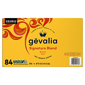 GEVALIA Signature Blend Coffee, Mild, K-CUP Pods, 84 Count