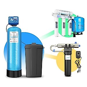 WECO COMP-1252 Complete Whole House City Water Treatment System with Water Softener, Conditioner, UV Treatment System & Drinking Water RO System (COMP-1252)
