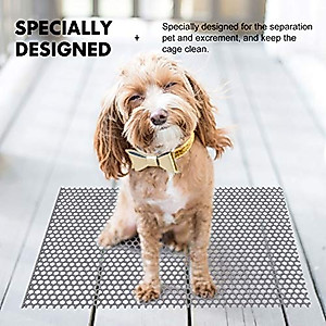 balacoo Rabbit Feet Pad Plastic Cage Mat Pet Floor Mats Bunny Hole Leak Water Pads for Pet Cats Dogs Hamster Rat Chinchilla Guinea Pig Small Animals