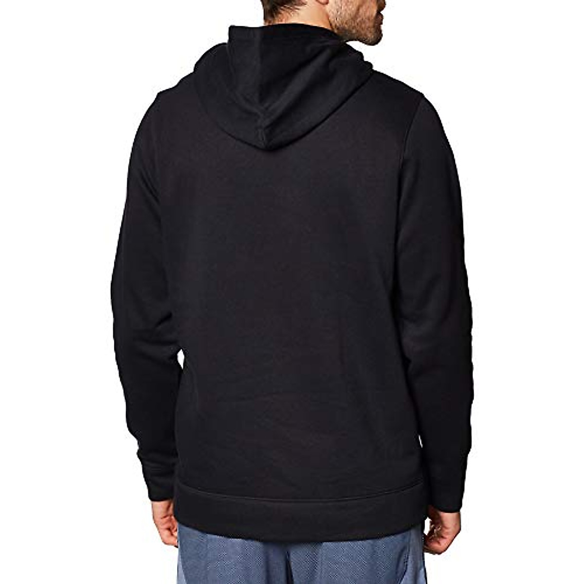Under Armour Mens Hustle Fleece Hoodie , Black (001)/White , X-Large