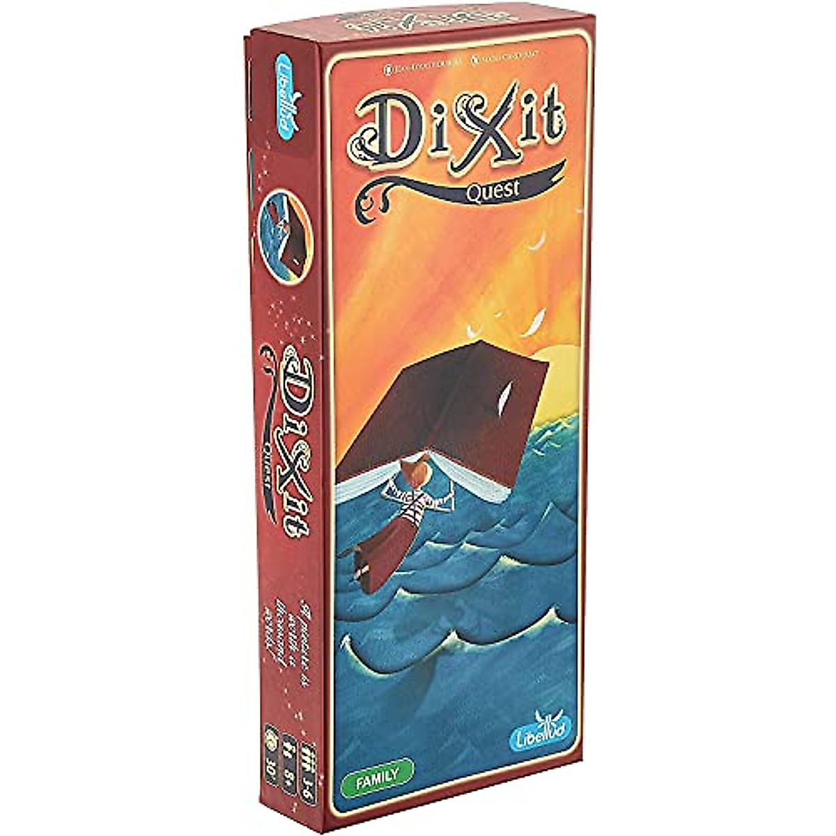 Dixit Quest Board Game - Expand Your Imagination with 84 New Cards! Creative Storytelling Game, Fun Family Game for Kids & Adults, Ages 8+, 3-6 Players, 30 Minute Playtime, Made by Libellud