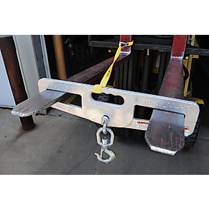 Vestil LM-HP4-S Swivel Lift Master Hook Plate, 24" Width, 6" Height, 4000 lbs Capacity