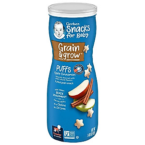 Gerber Graduates Puffs Cereal Snack Apple Cinnamon, 1.48 Oz