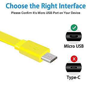 VOTY 2 PCS Charger Cable for Logitech UE Boom Speaker,Micro USB Power Charging Cord Line Replacement for Ultimate Ears Wonderboom,UE Boom 2,Megaboom,Miniboom,Mobileboombox Roll 2 Wire
