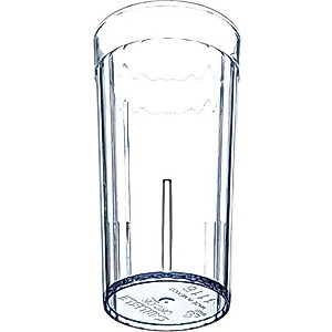 Carlisle FoodService Products 111607 Bistro Tumbler, 16 oz, Clear, Plastic (Pack of 1)
