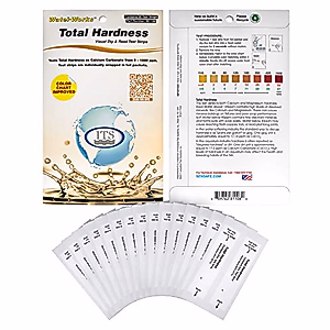 Industrial Test Systems WaterWorks 481108 Total Hardness Test Strip, 3 Second Test Time, 0-1000ppm Range (Pack of 30)