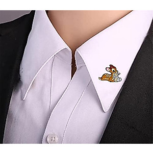 Anime Bambi Lapel Pins Cute Deer Brooch Enamel Pin Brooches on Clothes Badges Backpack Fashion Accessories Jewelry Gift
