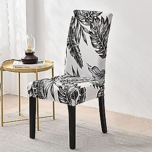 Modern Restaurant Chair Cover Elastic Stretch Anti-Dirty Chair Cover Kitchen Home Decoration Chair Cover A24 6pcs