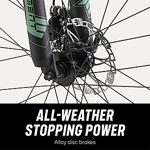 Mongoose Impasse 1.0 Mountain Bike for Adult Men & Women, 7-Speed, Full Suspension, 27.5-Inch Wheel, 17-Inch Frame, Front & Rear Mechanical Disc Brake, Matte Black