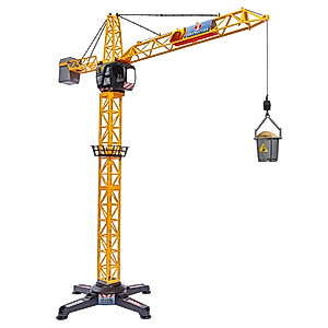 Dickie Toys 40" Giant Crane Playset , Yellow