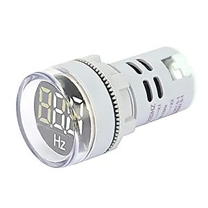 YWBL-WH AC Round Frequency Meter LED Digital Display Hz Frequency Indicator Light
