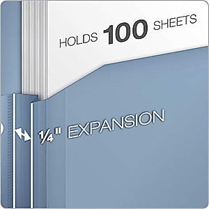 Cardinal Expanding Plastic Binder Dividers, Flexible Front Pockets Expand 1/4", 5-Tab, Insertable Multicolor Tabs, Letter Size, 1 Set (84012CB)