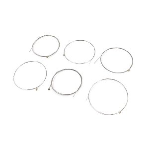 Geesatis 2 Set of 6 Electric Guitar Strings Single Electric Guitar Strings Replacement Steel String, E-1st, B-2nd, G-3rd, D-4th, A-5th, E-6th, Silver, Clear and Beautiful Tone